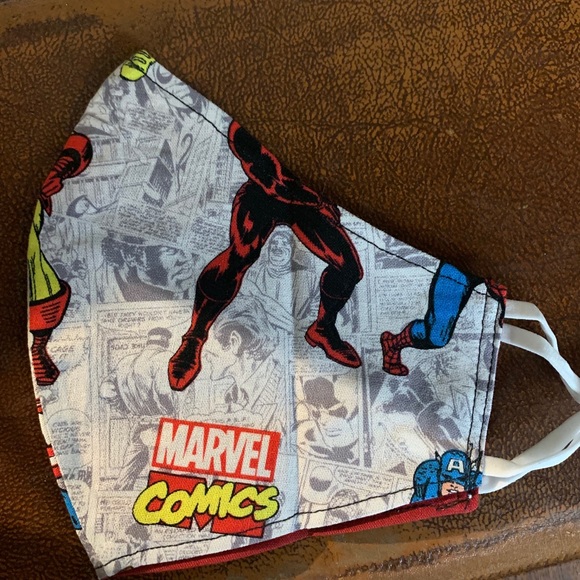 Hand Crafted | Accessories | Handmade Marvel Comics Face Mask | Poshmark